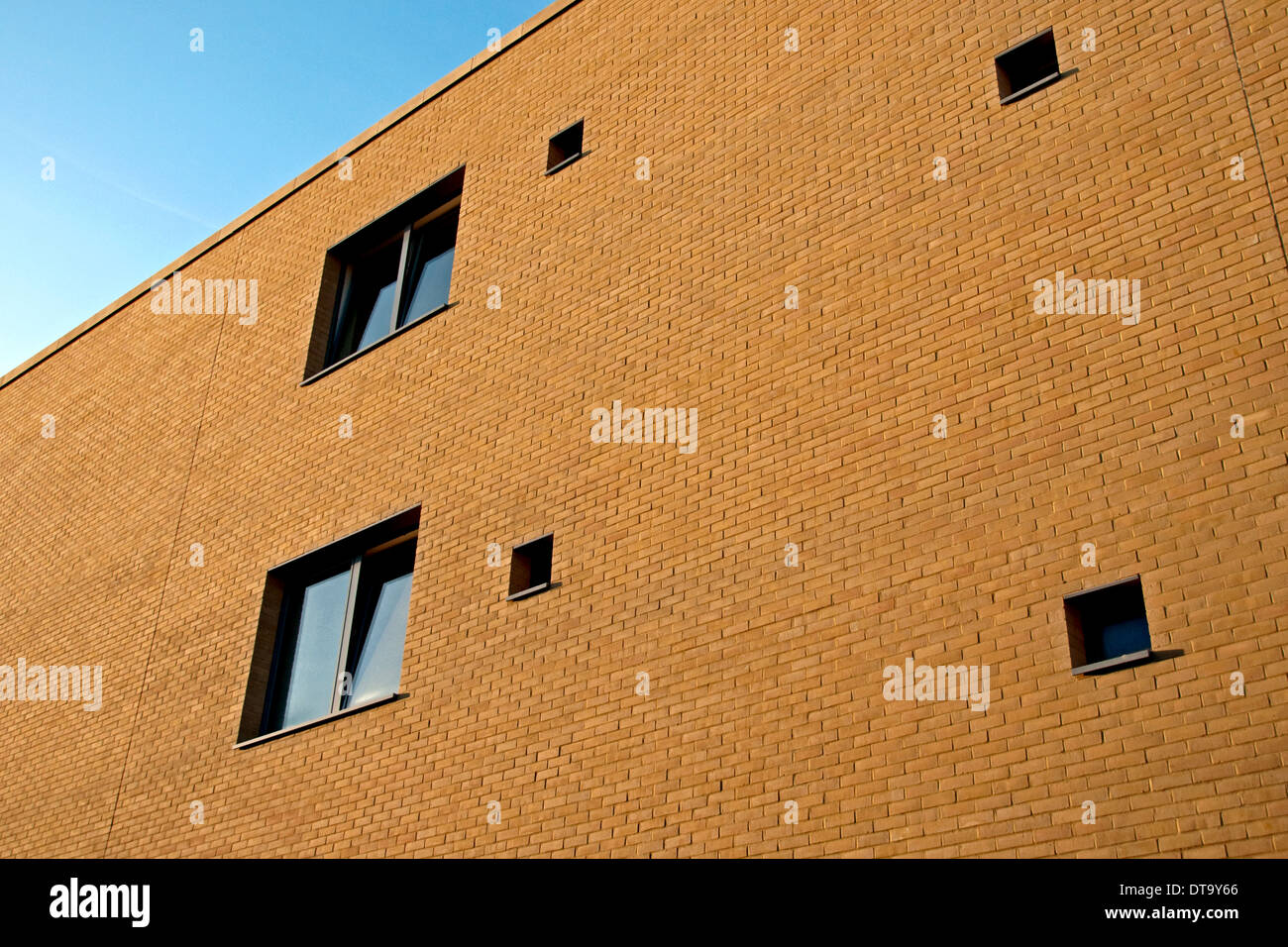 Wall of Modern Building with Windows Stock Photo - Alamy