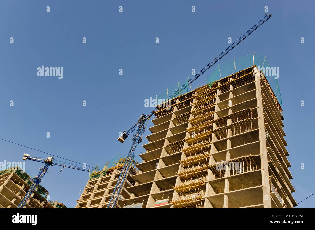 New high construction with jib crane Stock Photo - Alamy
