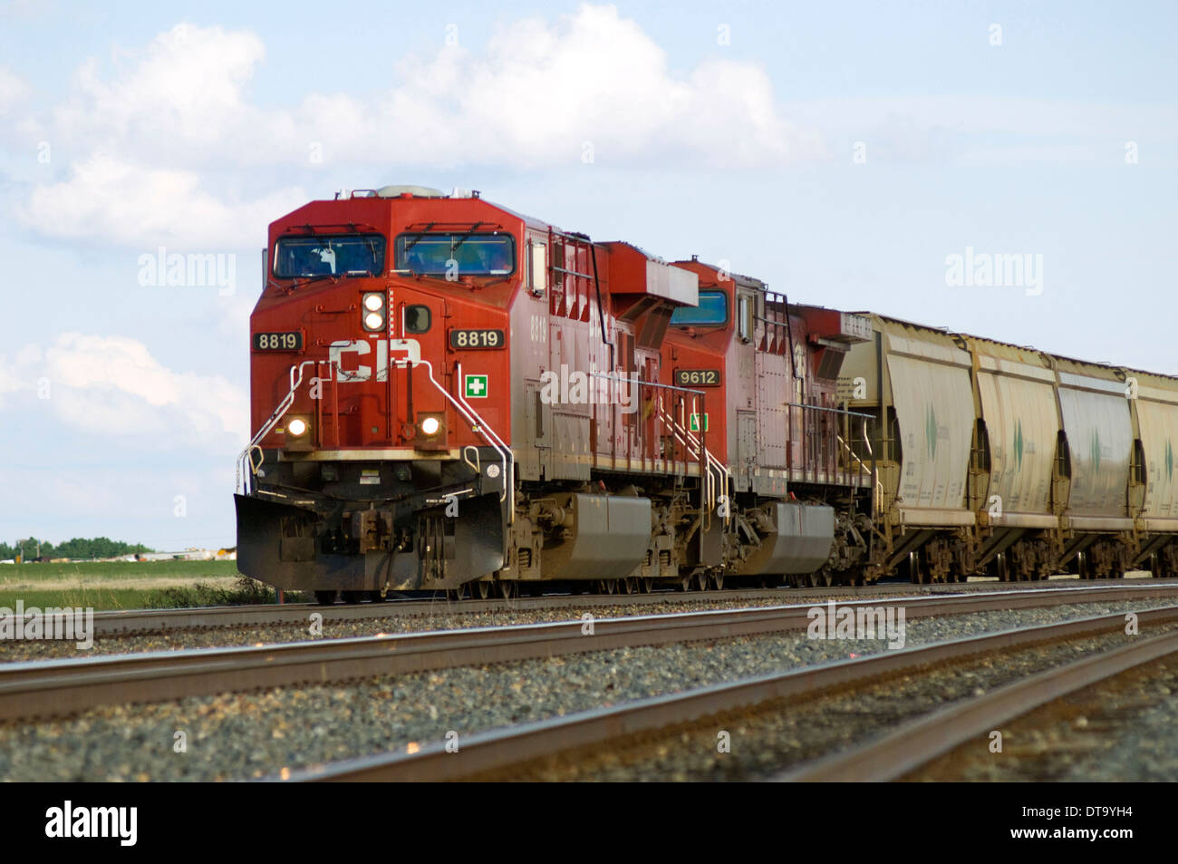 Canada prairie train hi-res stock photography and images - Alamy