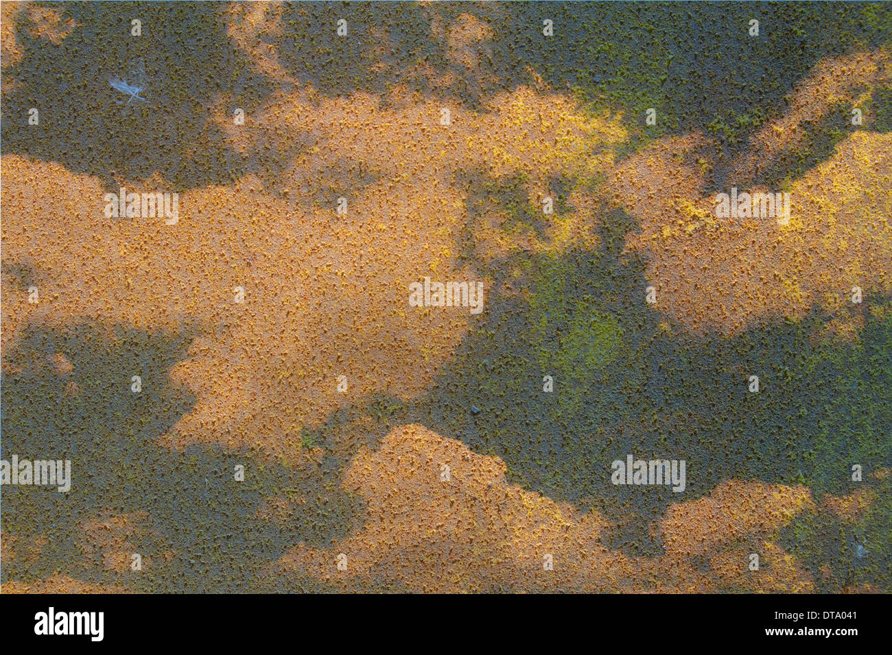 abstract background of clouds in the blue sky and rust steel sheet ...