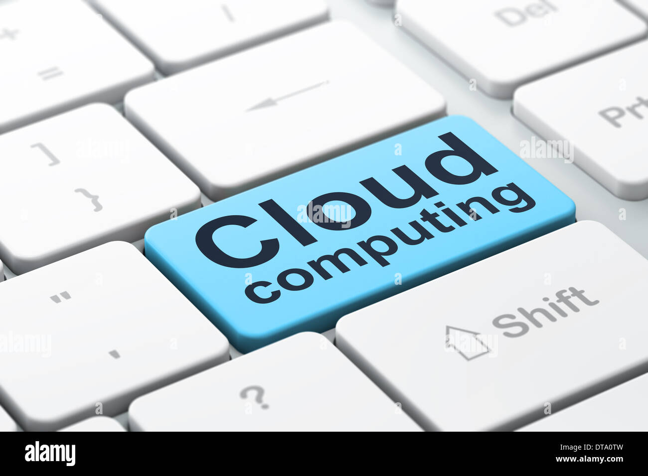 Cloud Computing on computer keyboard background Stock Photo - Alamy
