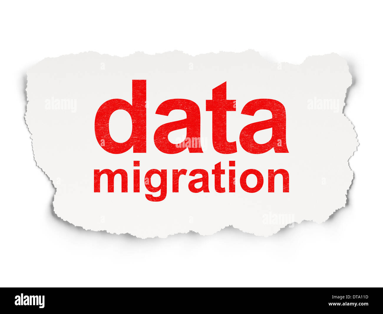 Data Migration on Paper background Stock Photo - Alamy