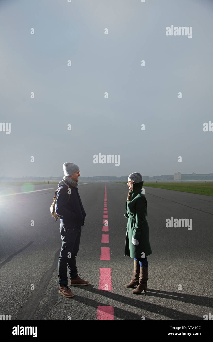 People facing each other distance hi-res stock photography and images ...