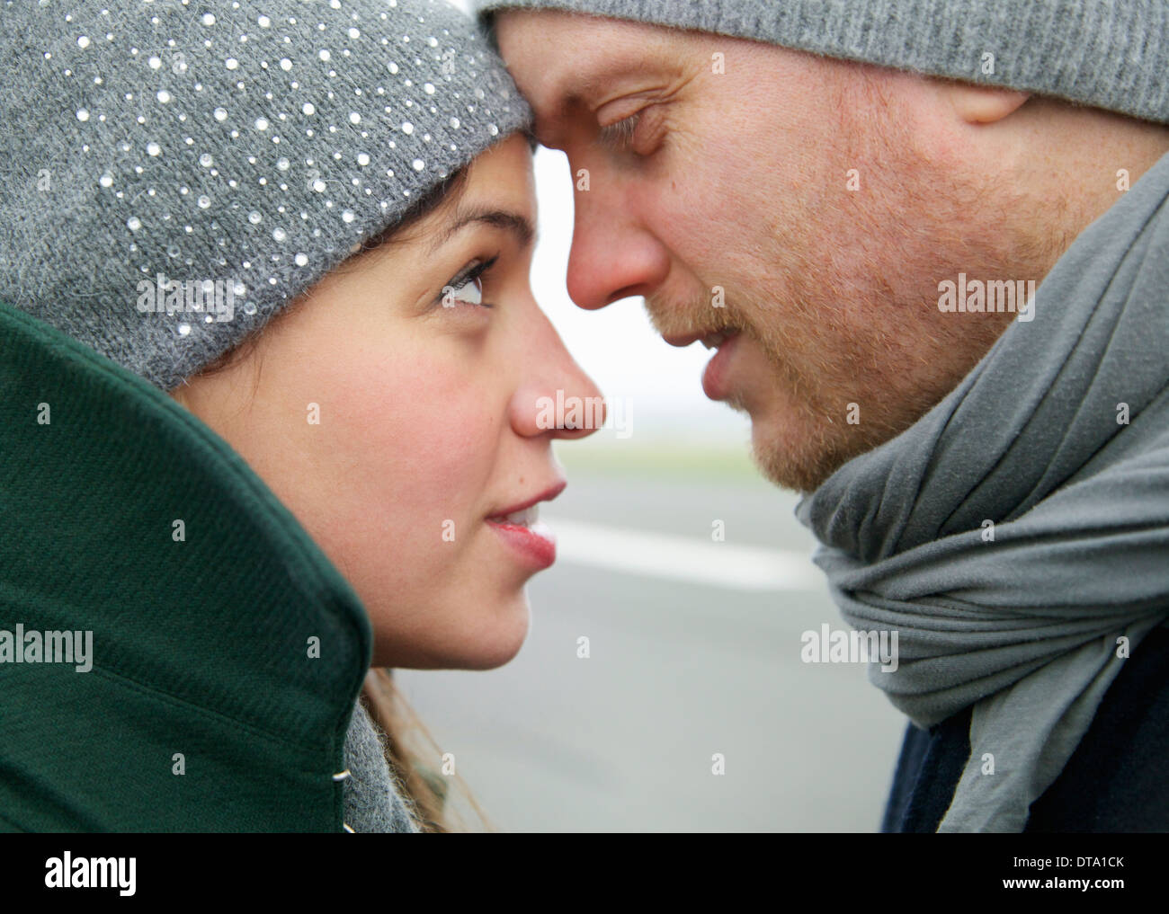 Couple face to face hi-res stock photography and images - Alamy