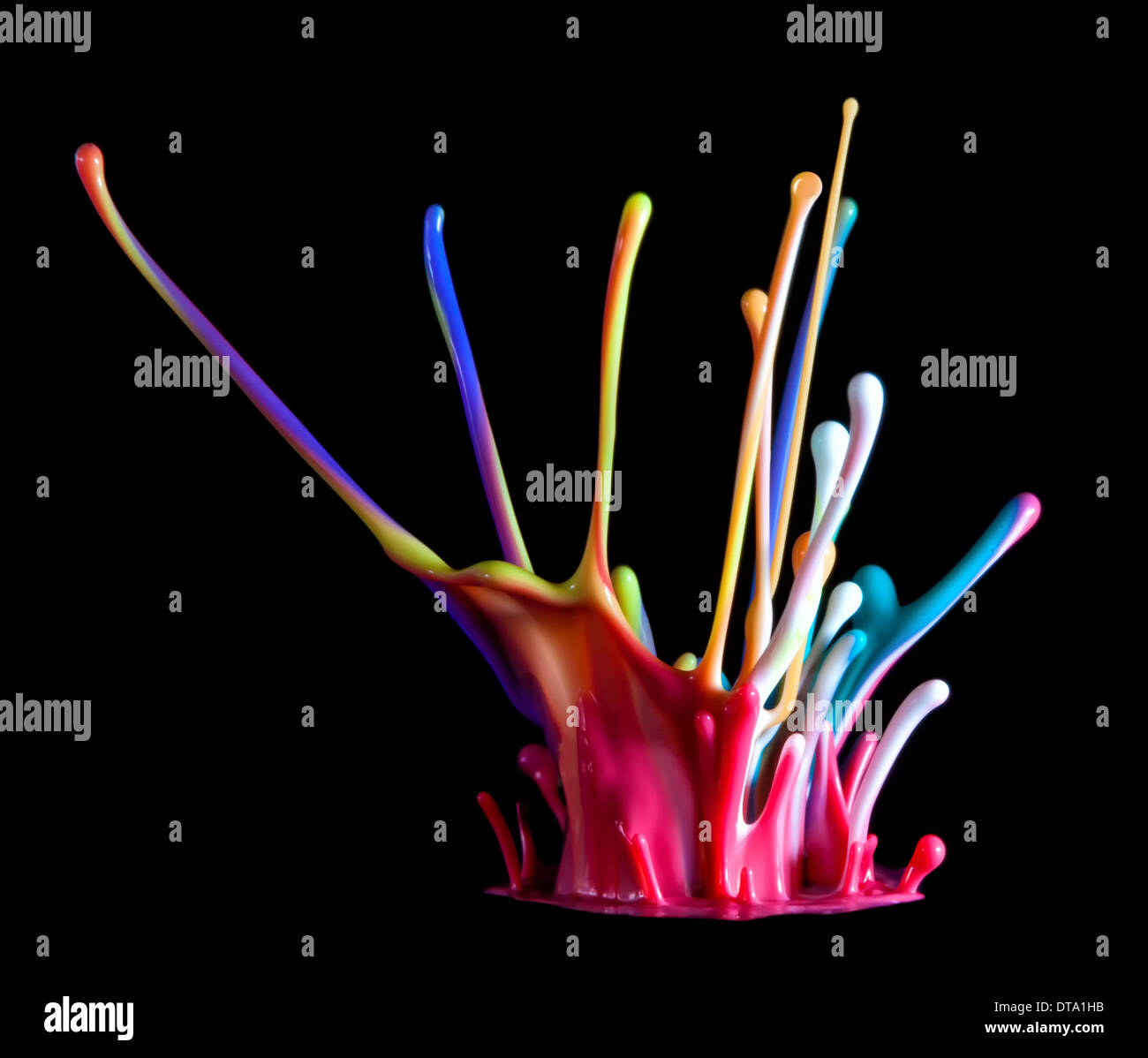 Black paint splash hi-res stock photography and images - Alamy