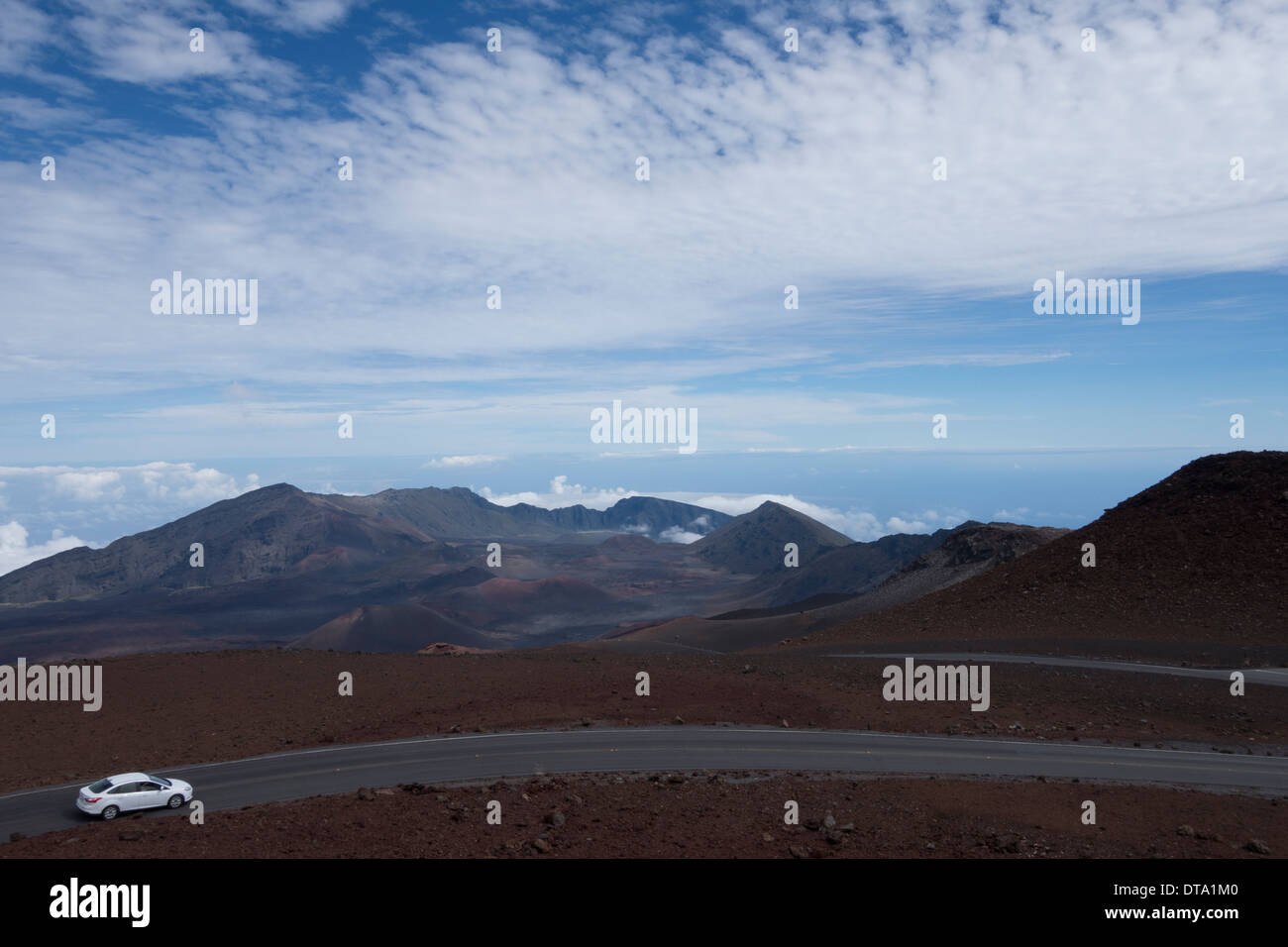 Car driving bend road hi-res stock photography and images - Alamy