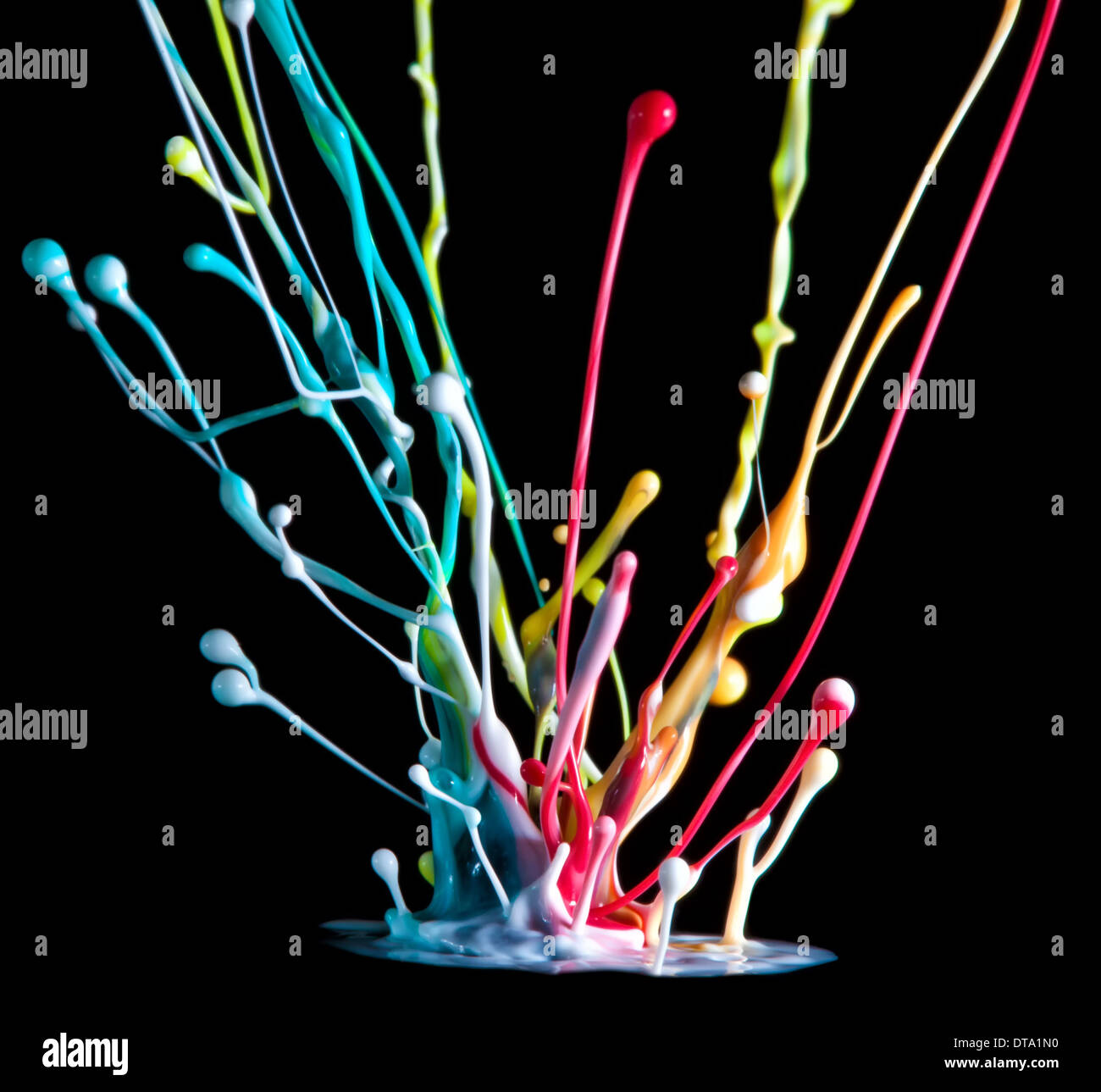 Black paint splash hi-res stock photography and images - Alamy