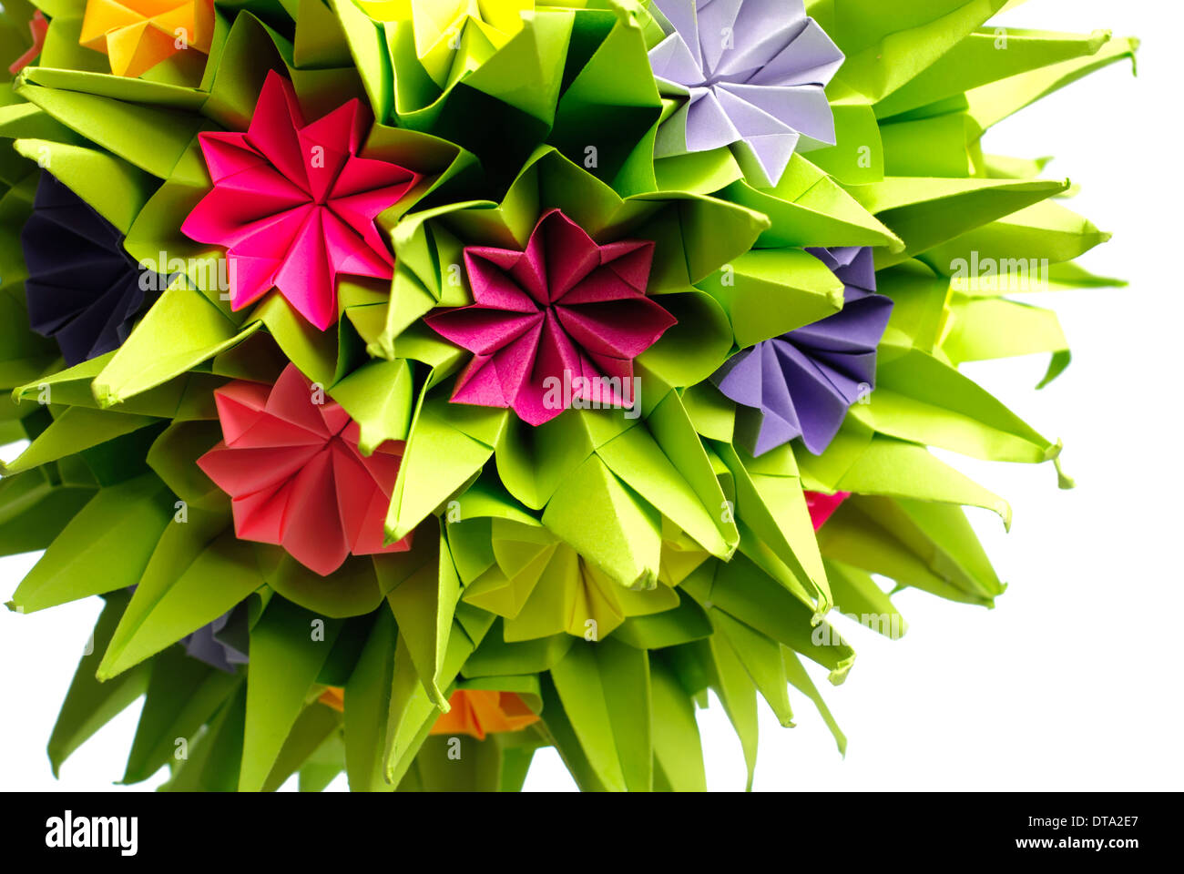 Origami Kusudama Flower Ball Origami Kusudama Of Paper Scheme And