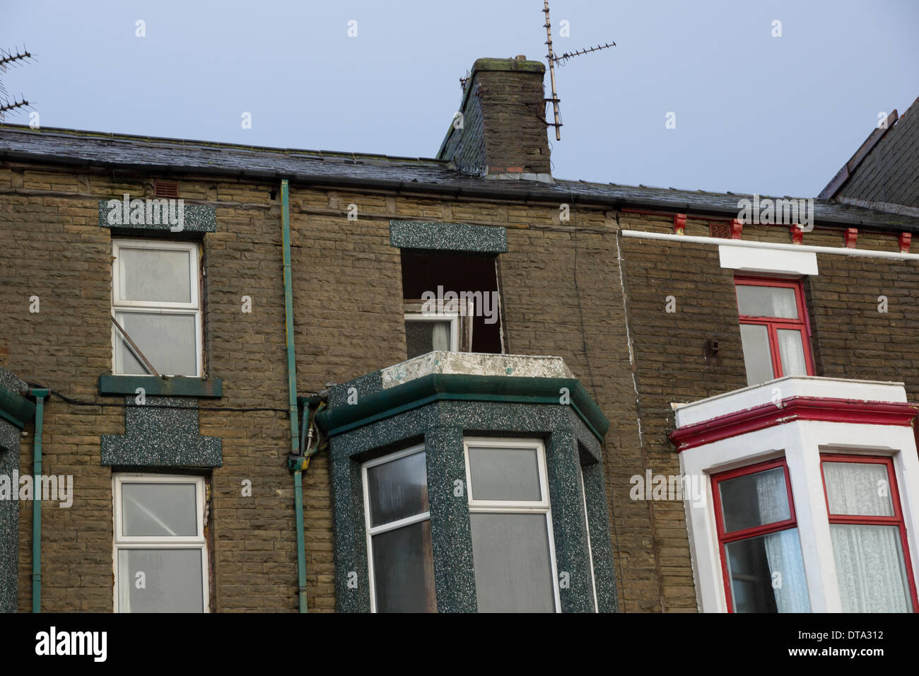 Storm damaged Blackpool Stock Photo - Alamy