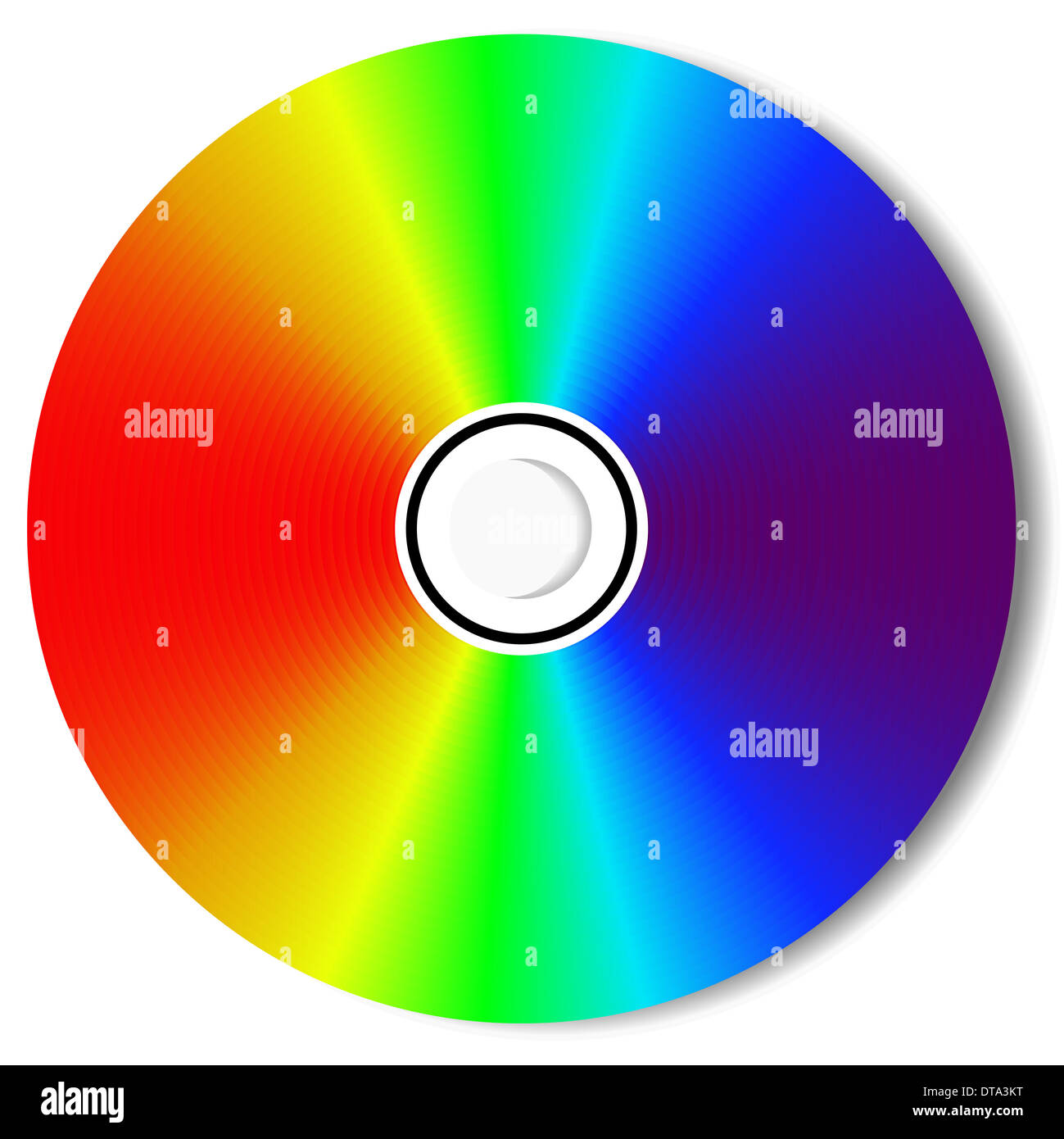 CD isolated on White. Illustration Stock Photo - Alamy