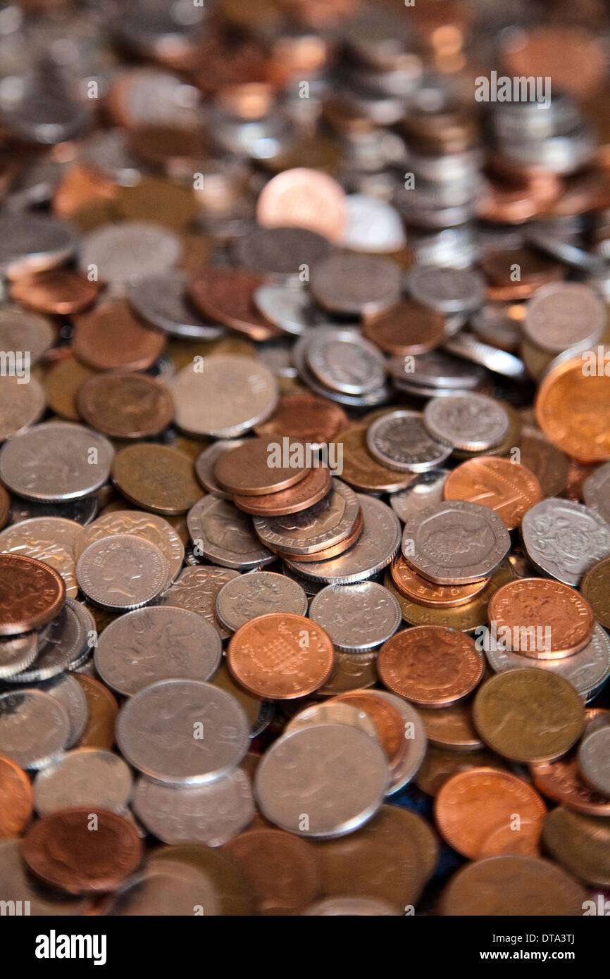 Loose Change Pennies Stock Photo - Alamy