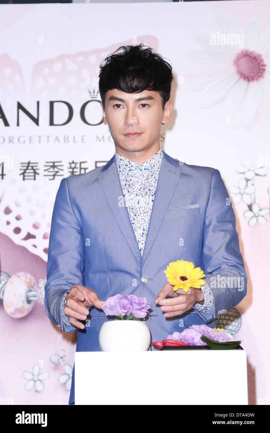 Taipei, China. 12th Feb, 2014. Actor Joseph Cheng attends commercial ...