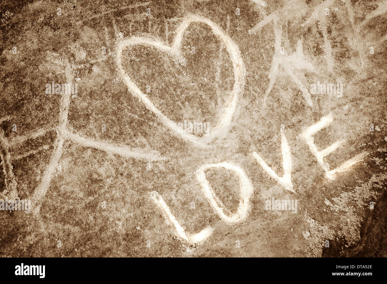 Love heart carve hi-res stock photography and images - Alamy