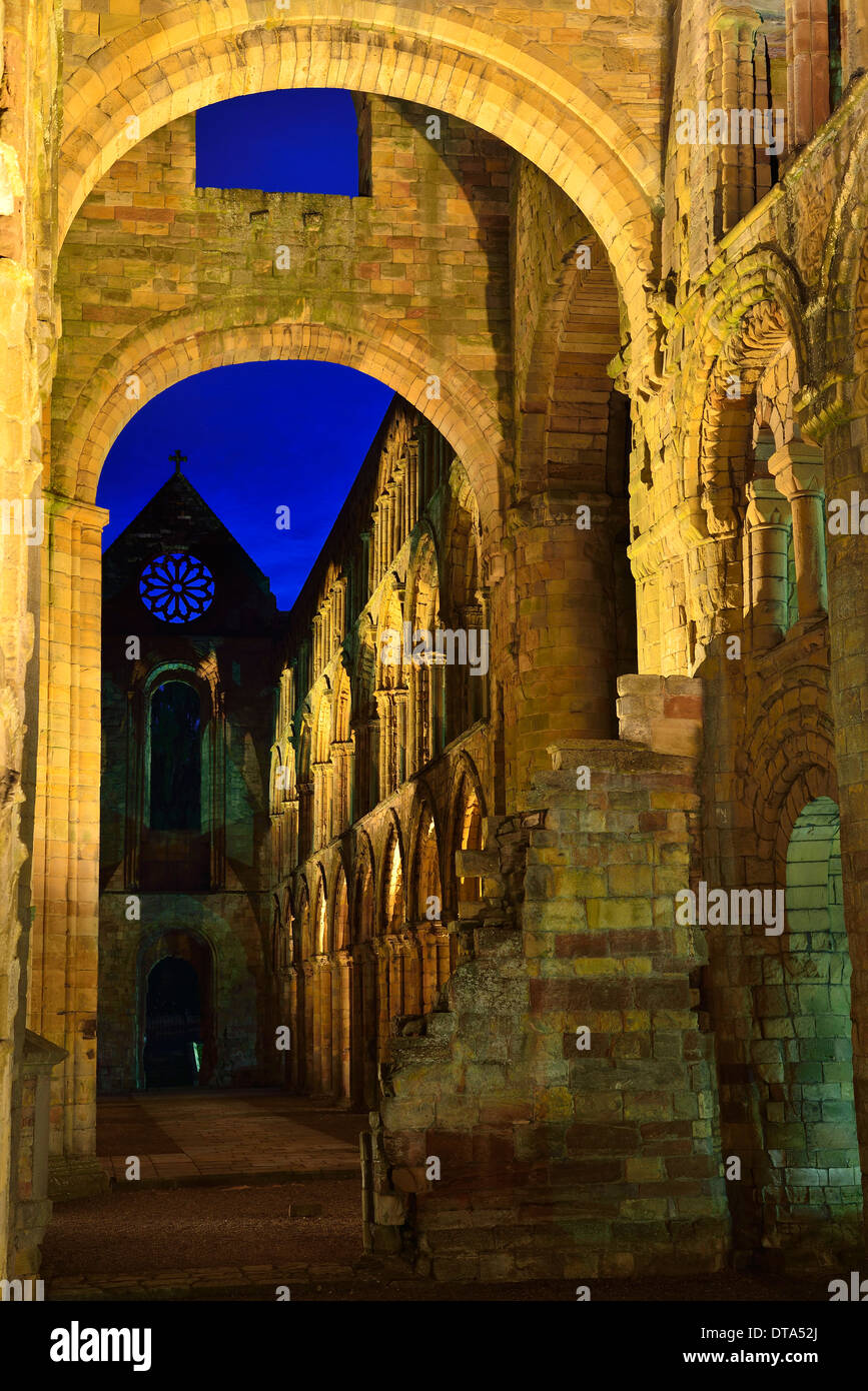 The ruins of Jedburgh Abbey, Augustinian monastery, 12th century ...