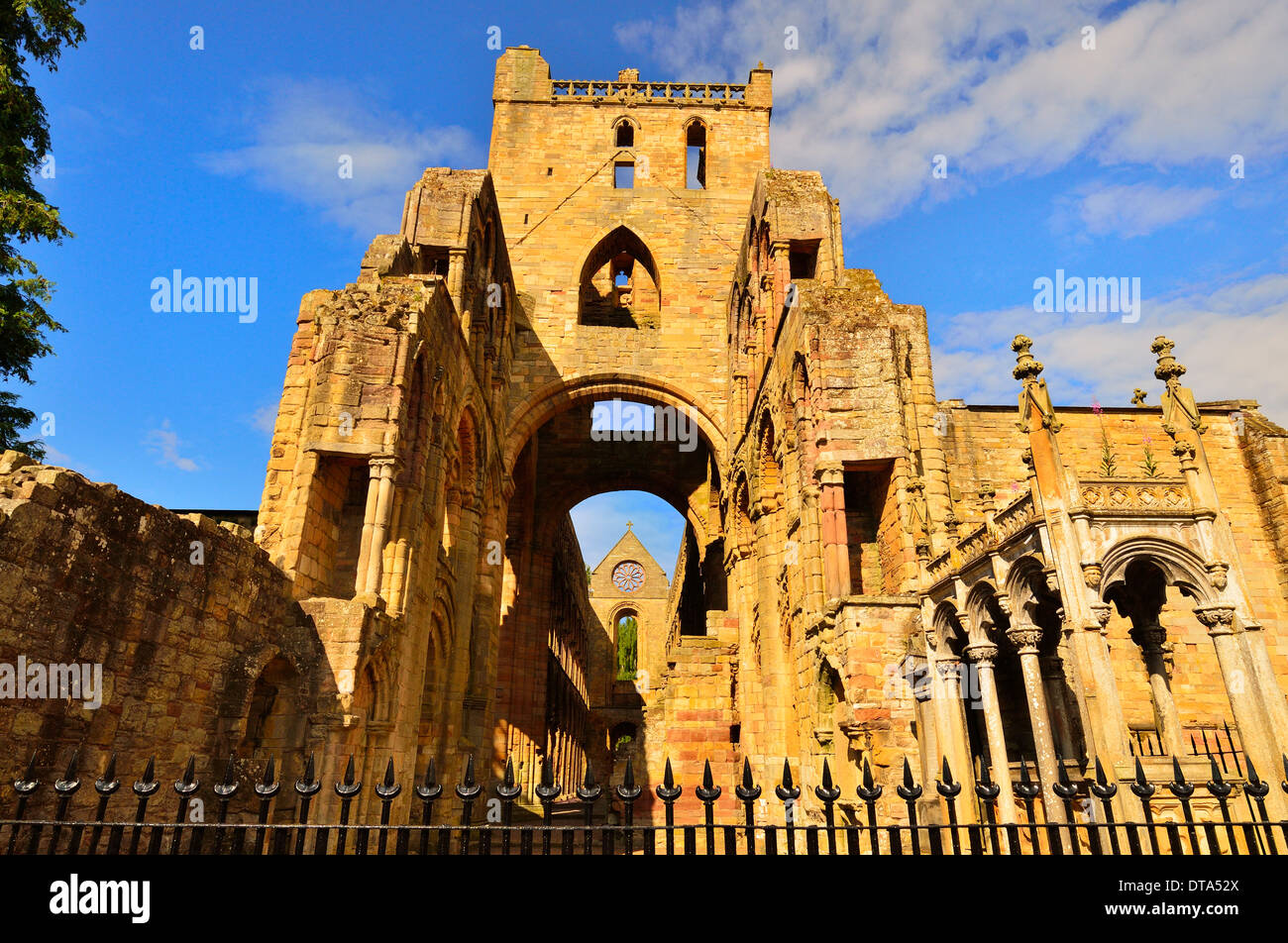 The ruins of Jedburgh Abbey, Augustinian monastery, 12th century ...