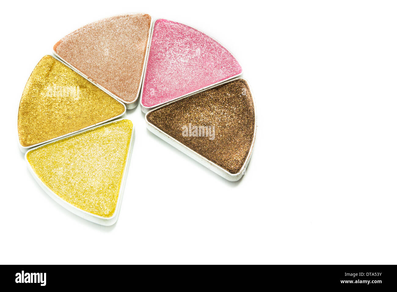 Multi colored make-up eye shadow Stock Photo - Alamy