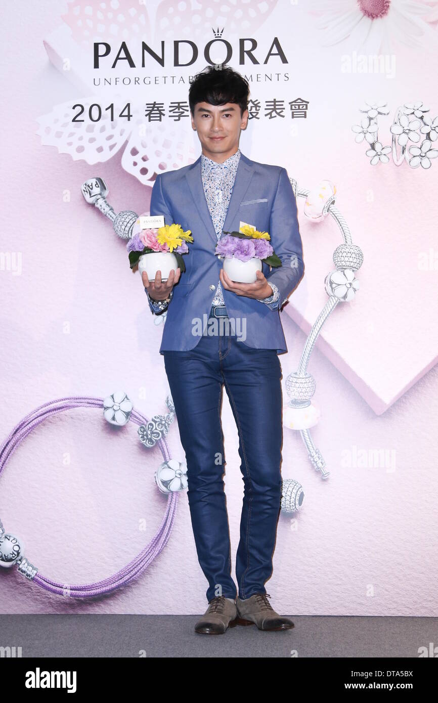 Taipei, China. 12th Feb, 2014. Actor Joseph Cheng attends commercial ...