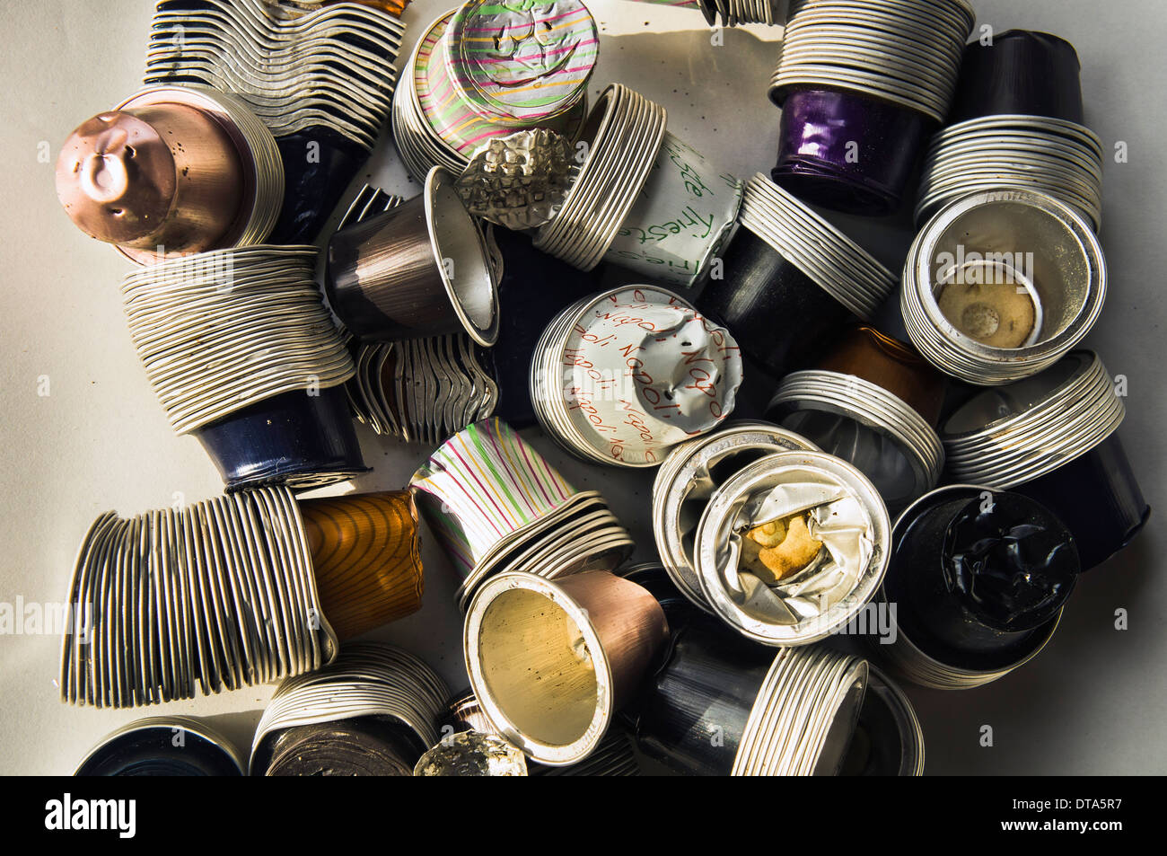 recycling, waste, Aluminium, Al, consumed, used, empty Nespresso ...