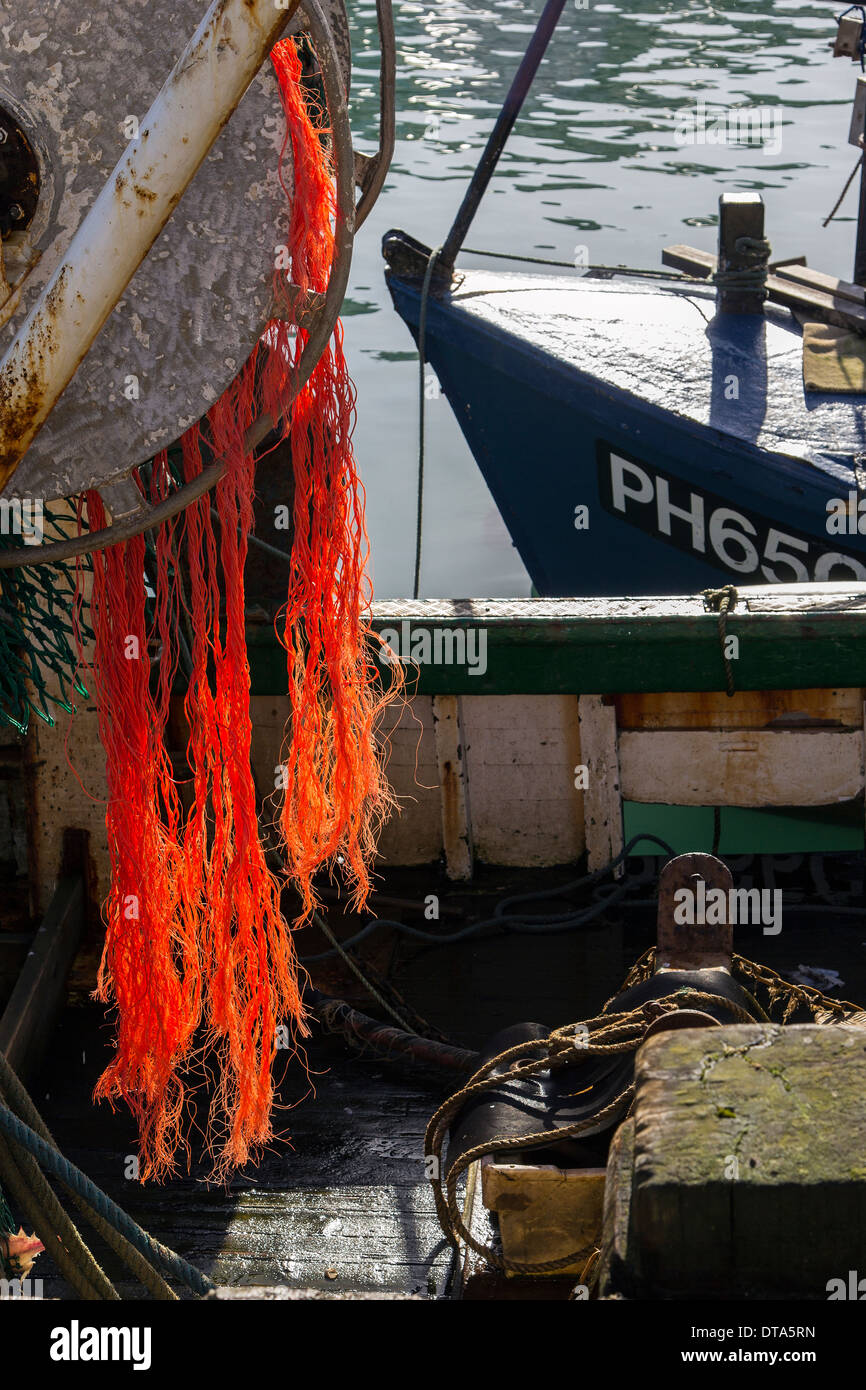 Brixham fishing fleet,Brixham,Torbay, old, deck, bow, cruise, rough ...