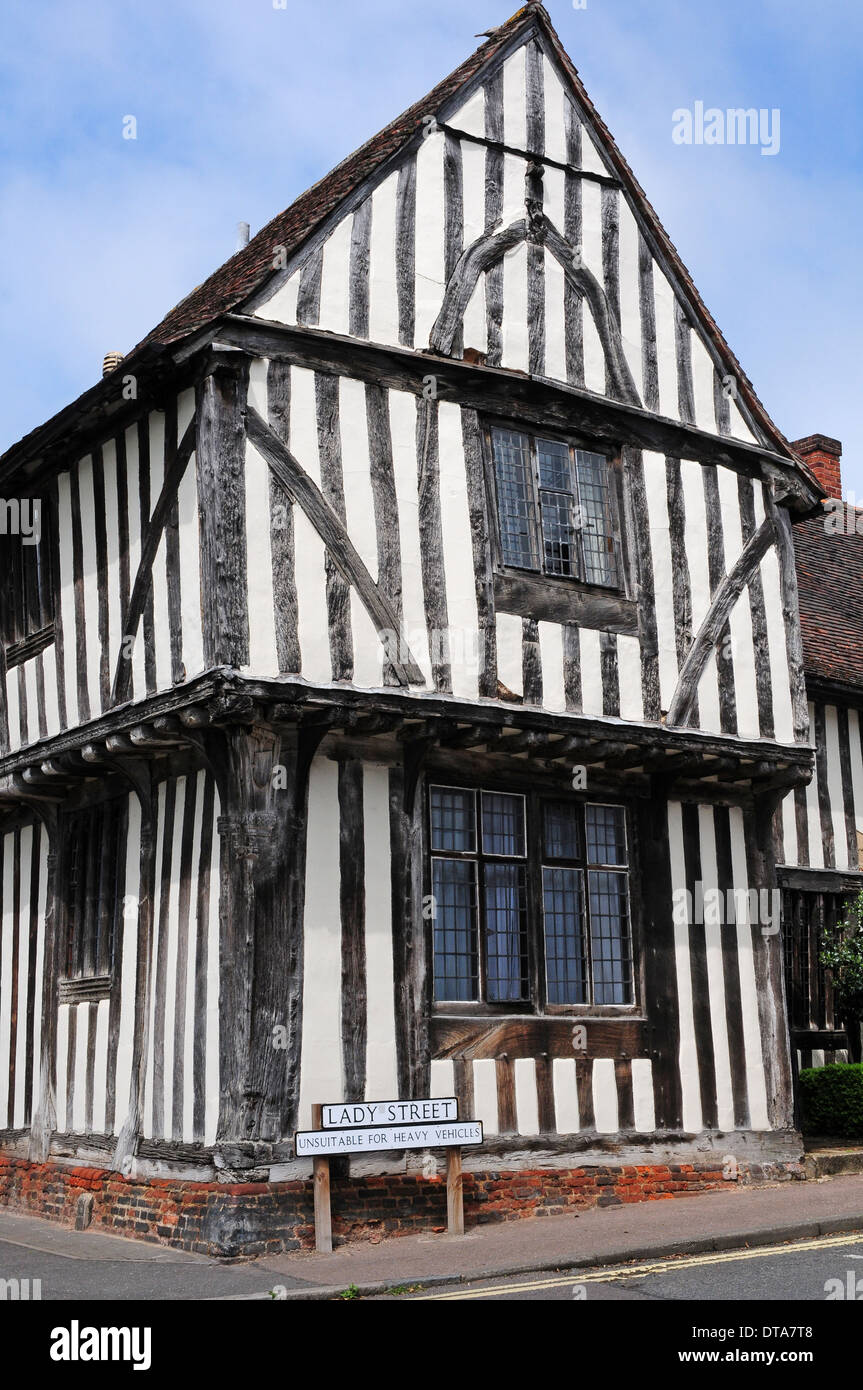 The Old Wool Hall, Lady Street, Lavenham, Suffolk Stock Photo - Alamy