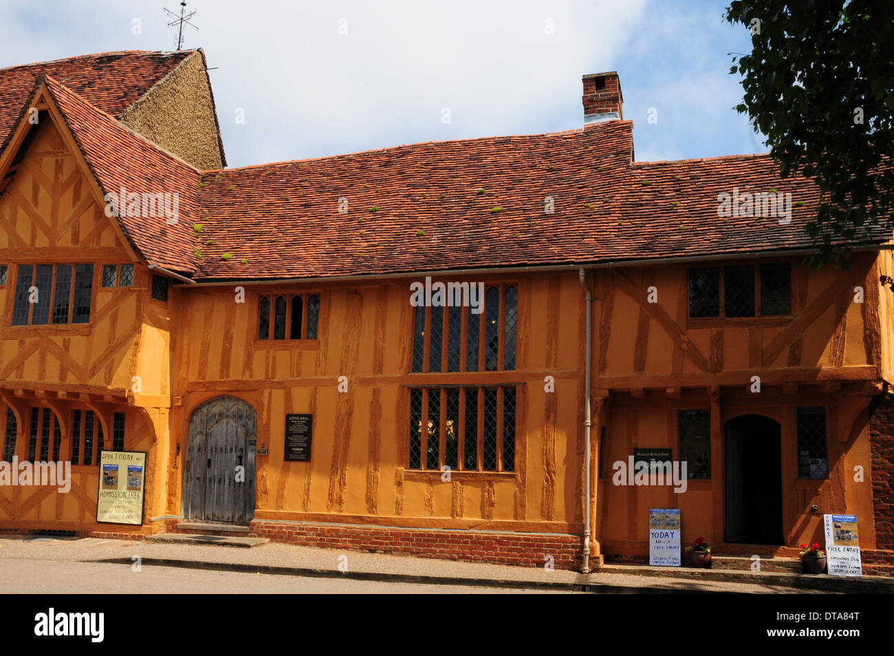 The Little Hall, now a museum, Lavenham, Suffolk Stock Photo - Alamy