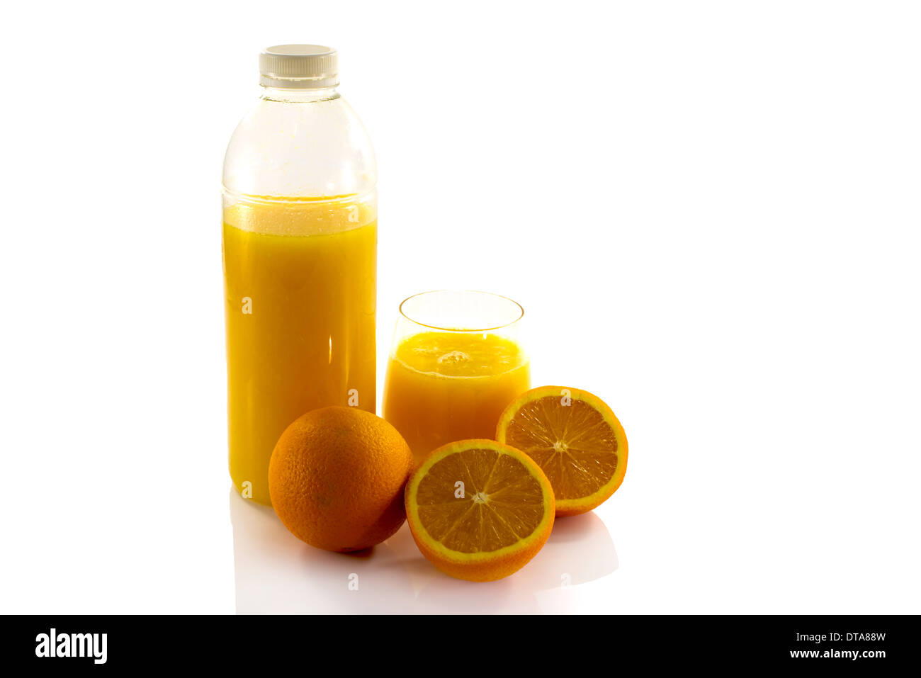 Glass bottle fresh orange hi-res stock photography and images - Alamy