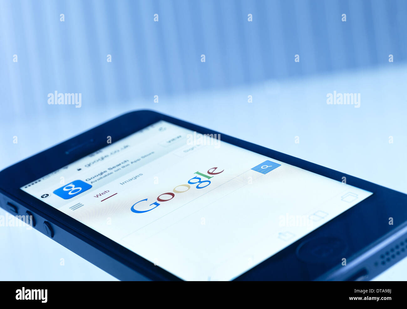 iPhone with Google Stock Photo - Alamy