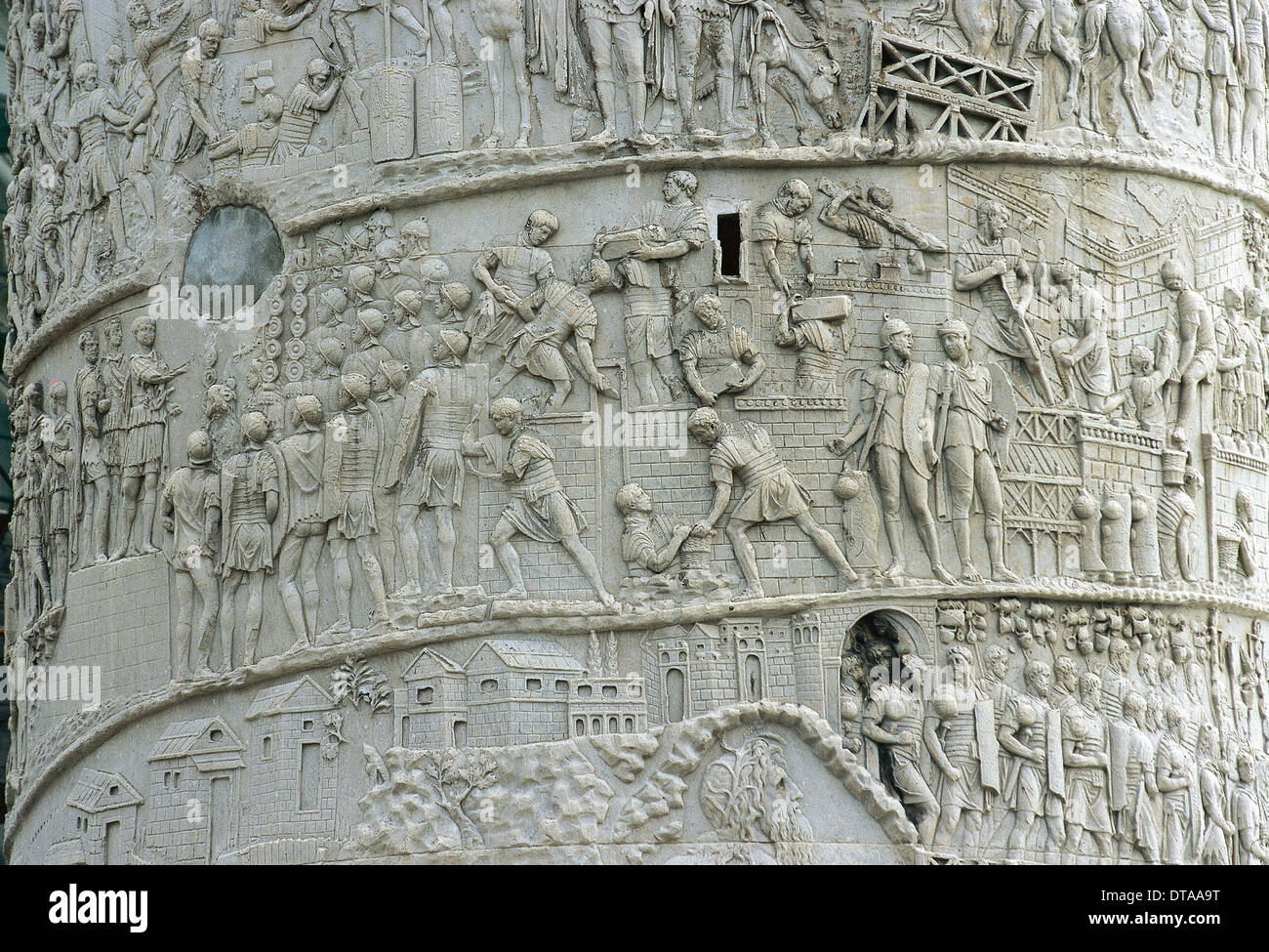 Rome. Trajan's Column, 2nd century AD. Erected to commemorate the ...