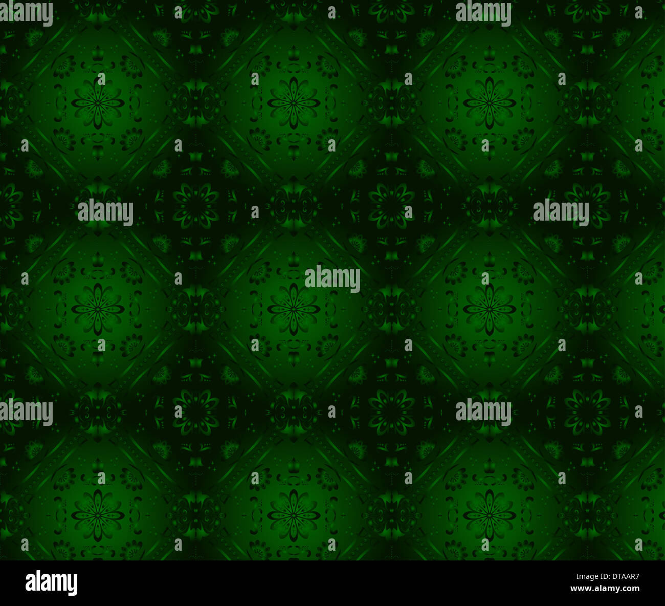 Retro green wallpaper. Seamless. Vector illustration Stock Photo - Alamy