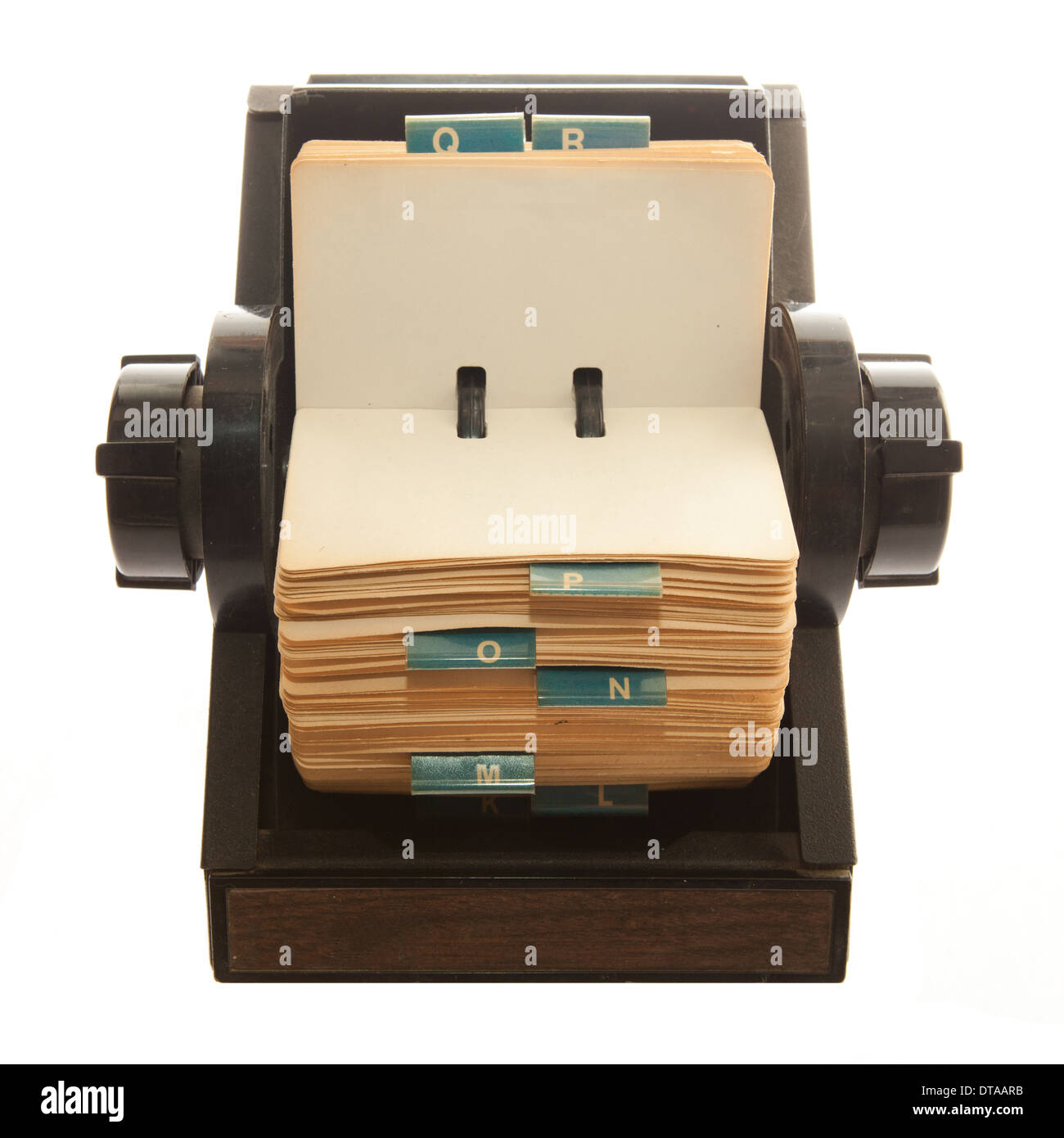Old Rolodex photo isolated on white Stock Photo - Alamy