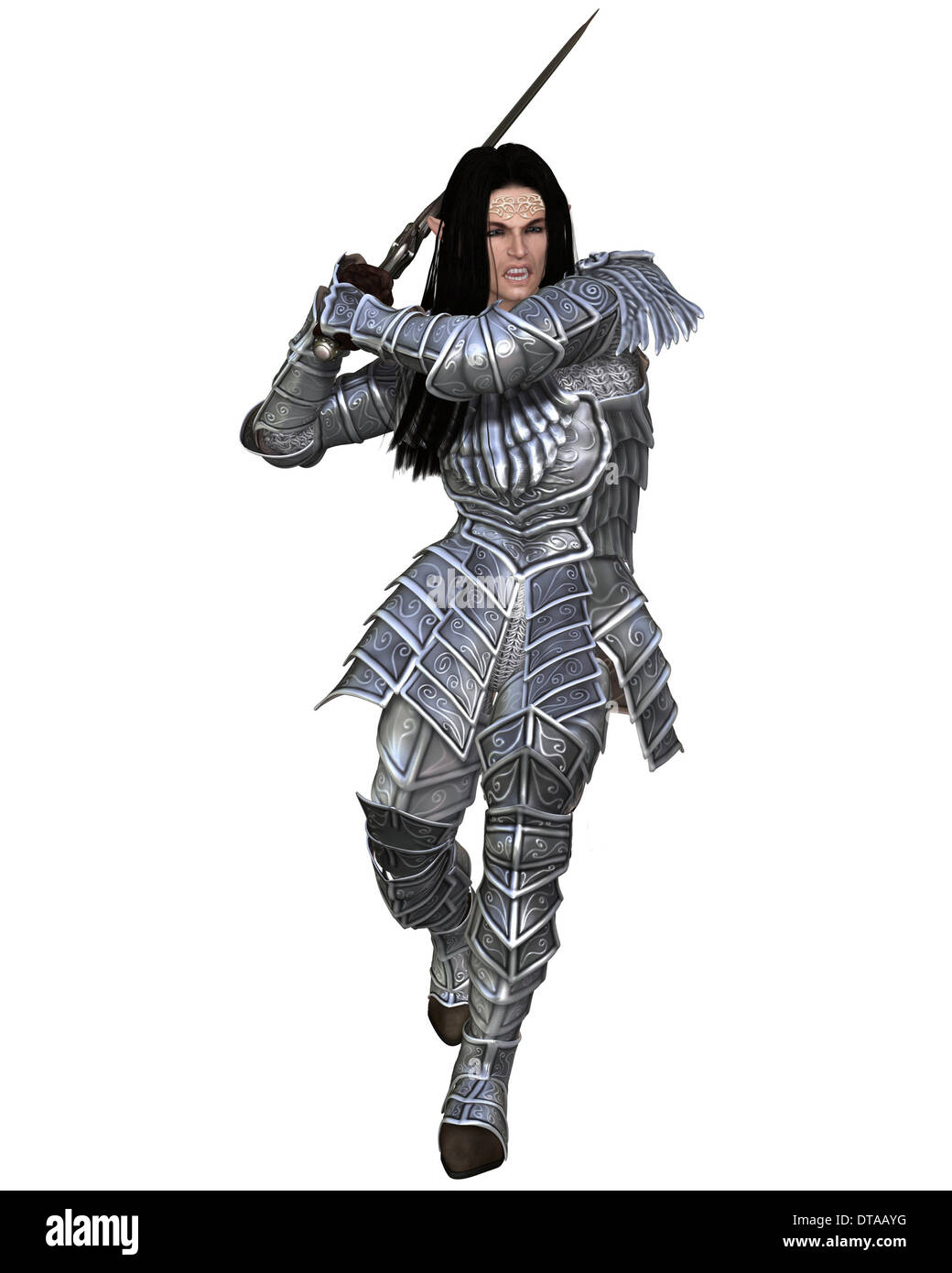 Warrior attacking hi-res stock photography and images - Alamy