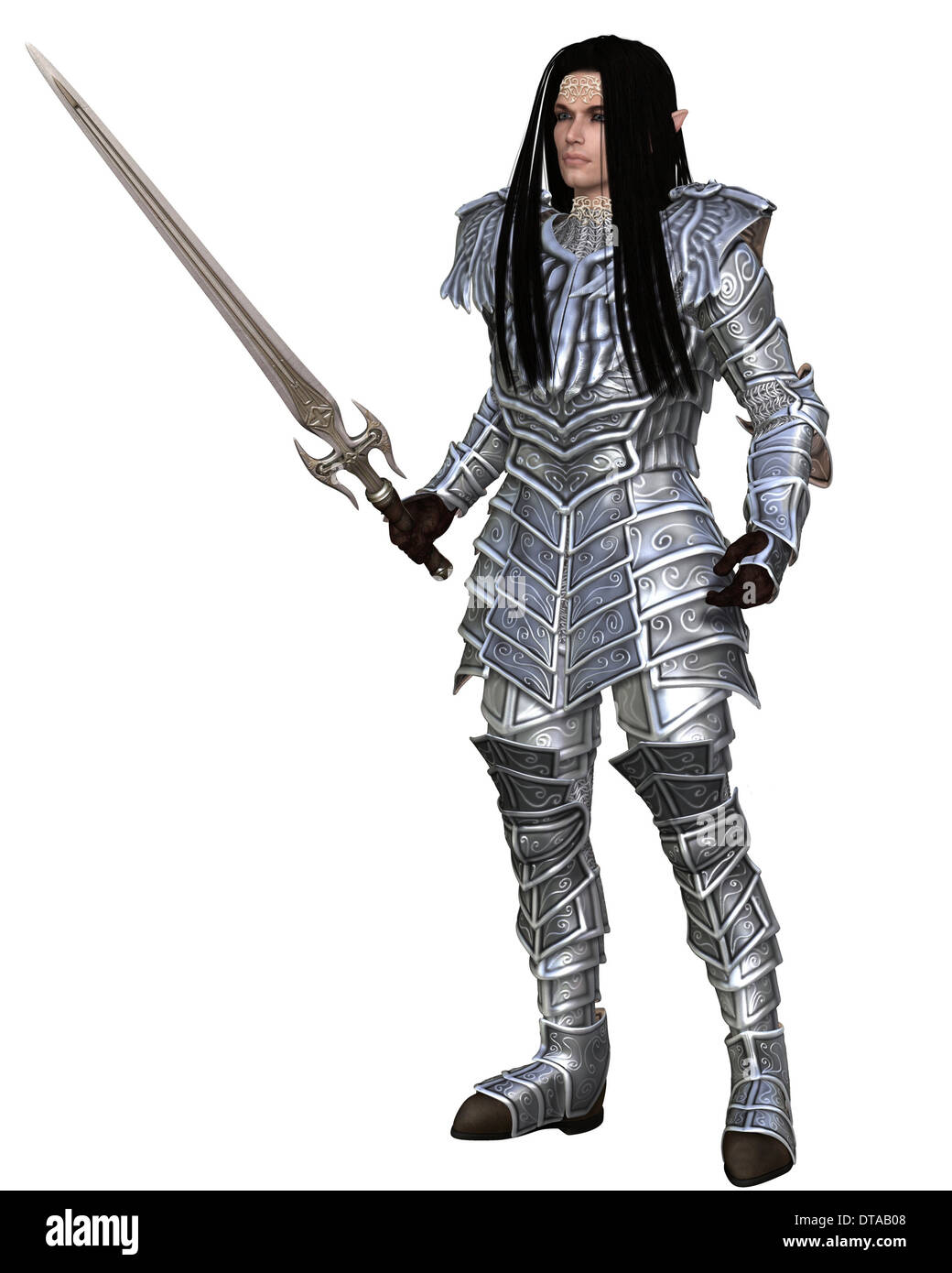 Elf Warrior - Standing Stock Photo - Alamy