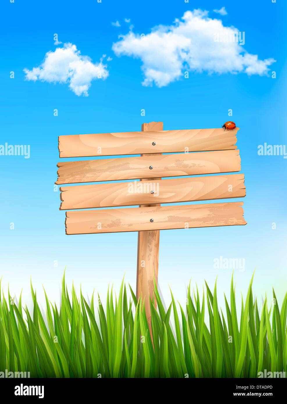 Background with a sign. Vector Stock Photo - Alamy