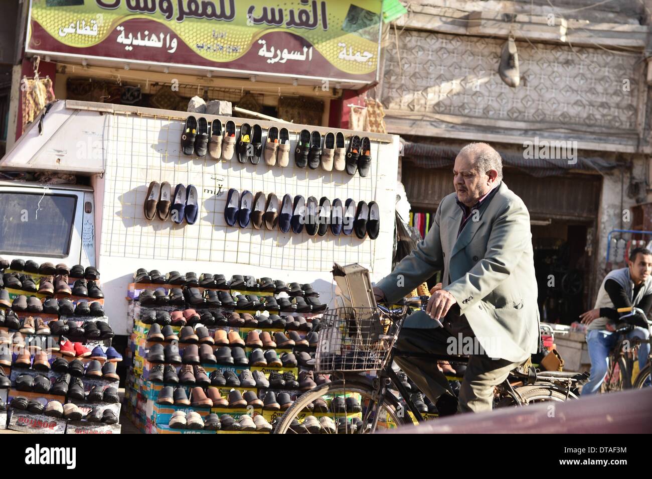 Cairo, Egypt. 12th Feb, 2014. Daily life of Egyptians, Al-sharqiya ...