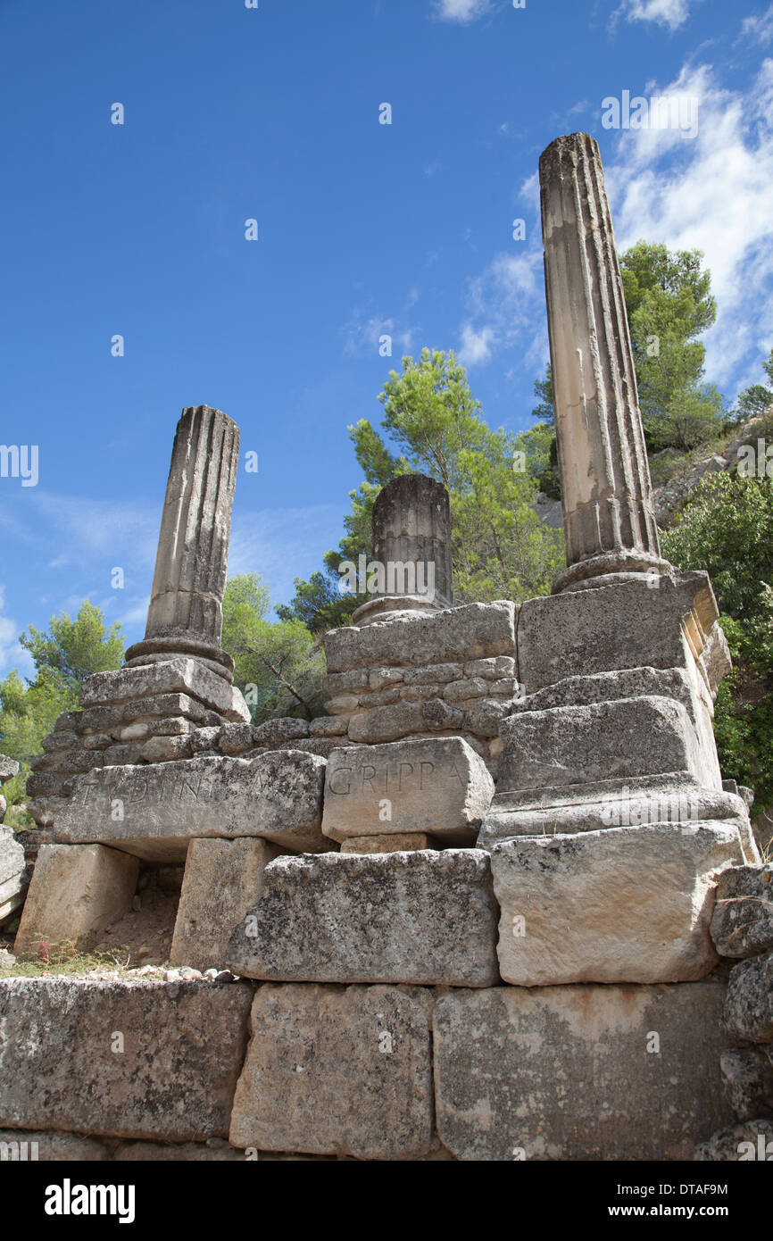The Temple of Valetudo at Glanum Stock Photo - Alamy
