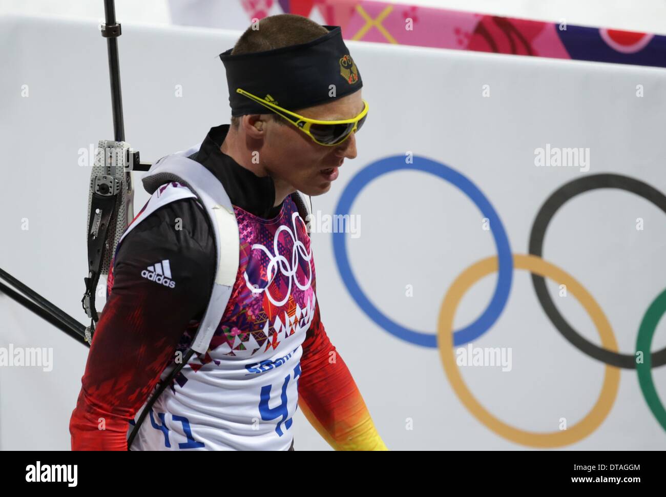 Erik Lesser of Germany after the Men's 20km Individual in Laura Cross ...