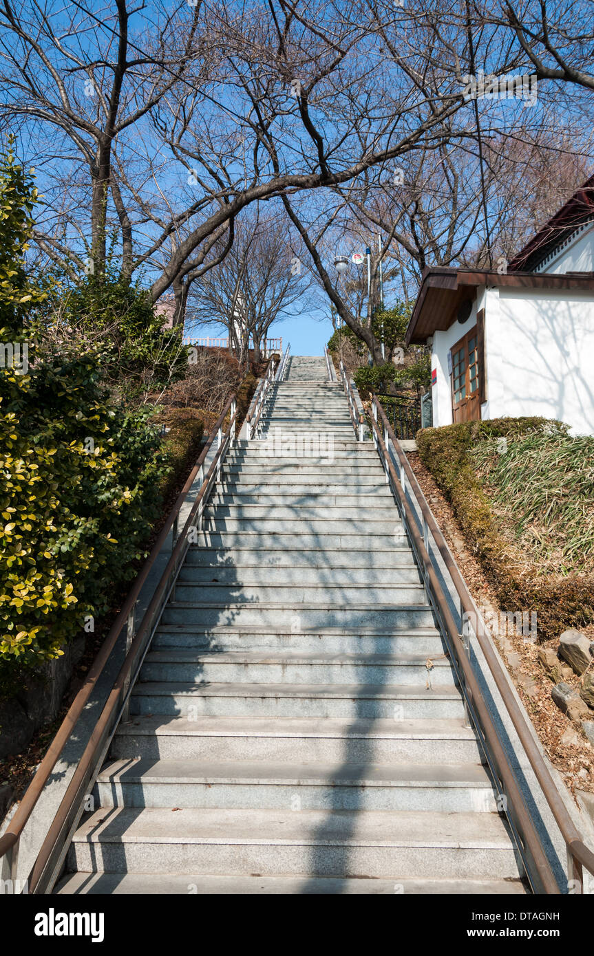 Stairs outside in Incheon, South Korea Stock Photo - Alamy