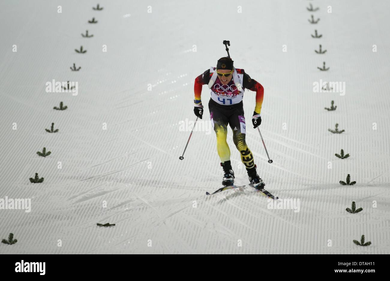 Erik Lesser of Germany competes in the Men's 20km Individual in Laura ...