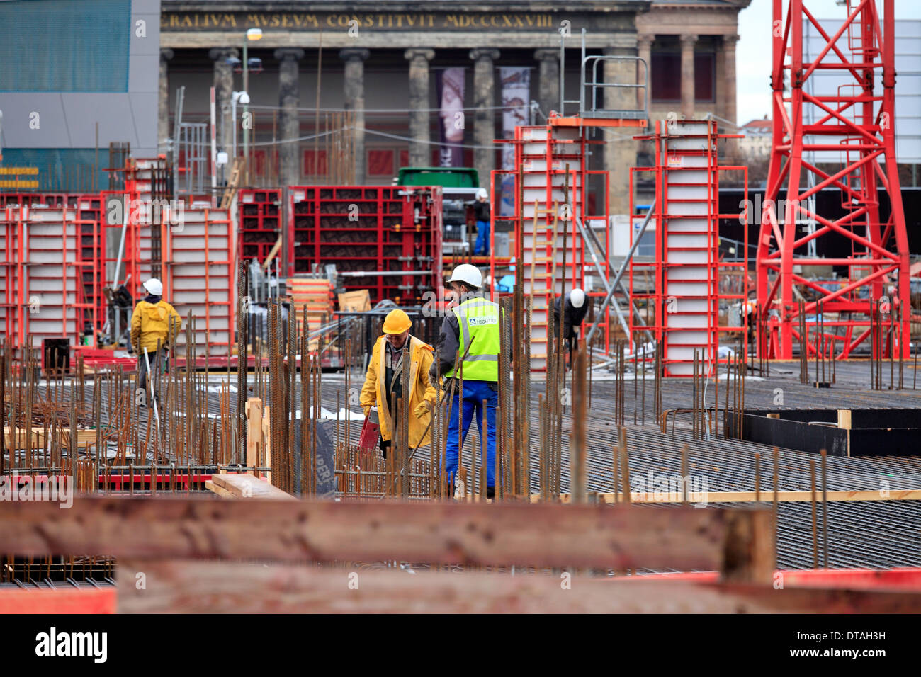 Berlin, Germany, construction work on the basement floor at the ...