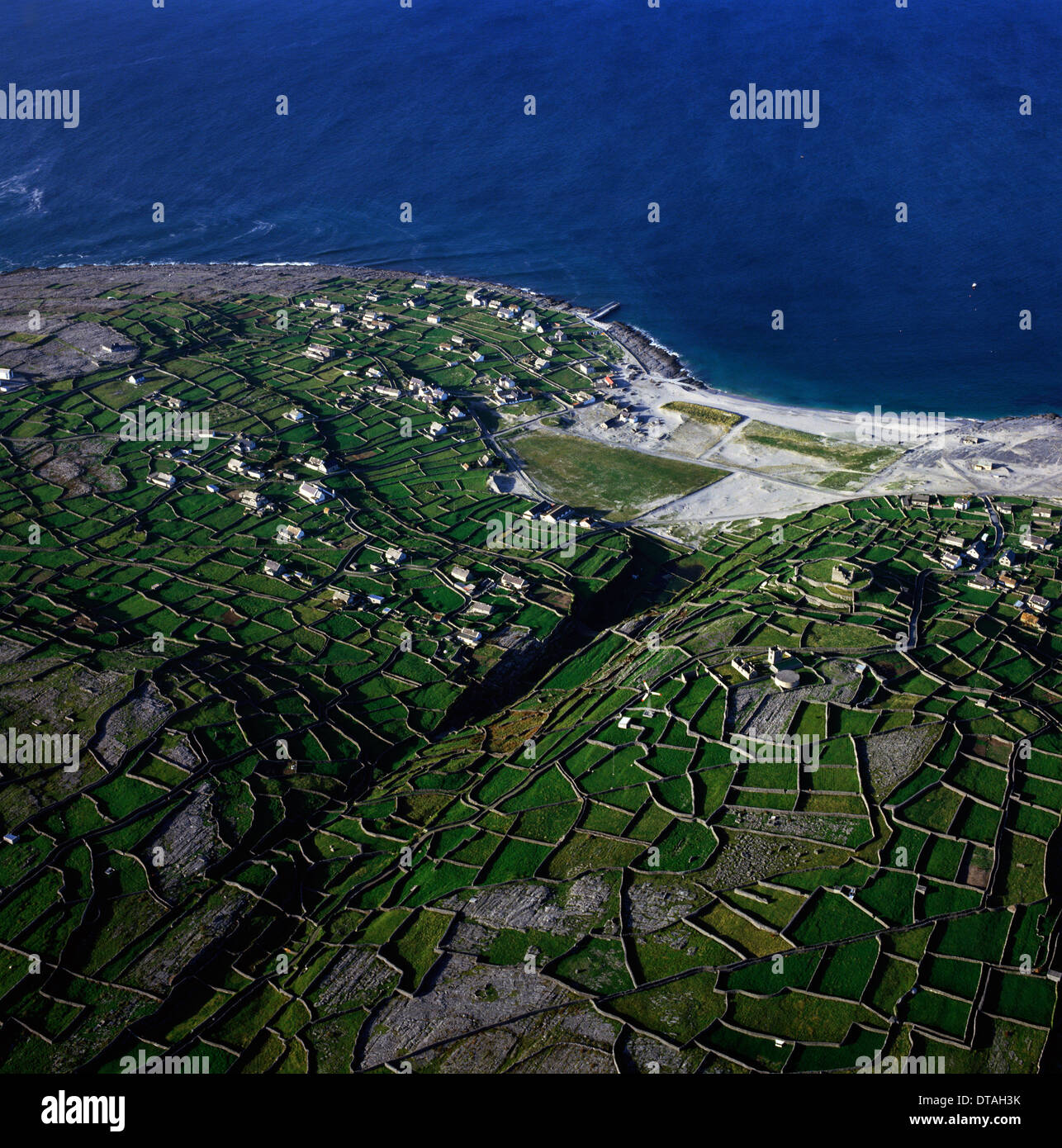 Vintage Image Circa 1970: Myriad of Stone Walled Fields, Inisheer ...