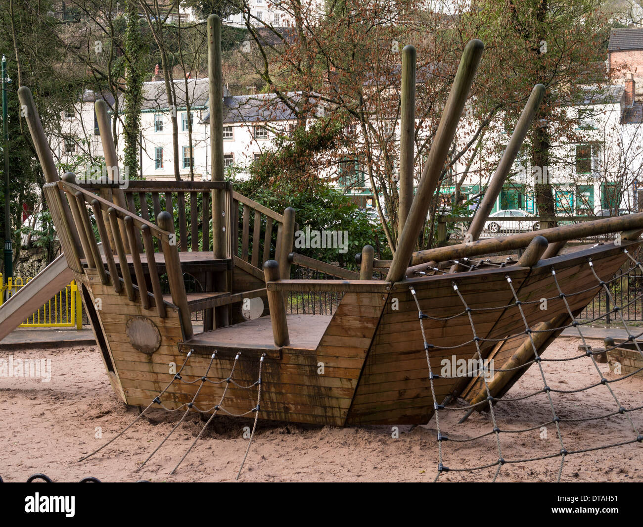 childrens play area model ship matlock derbyshire uk climb adventure ...