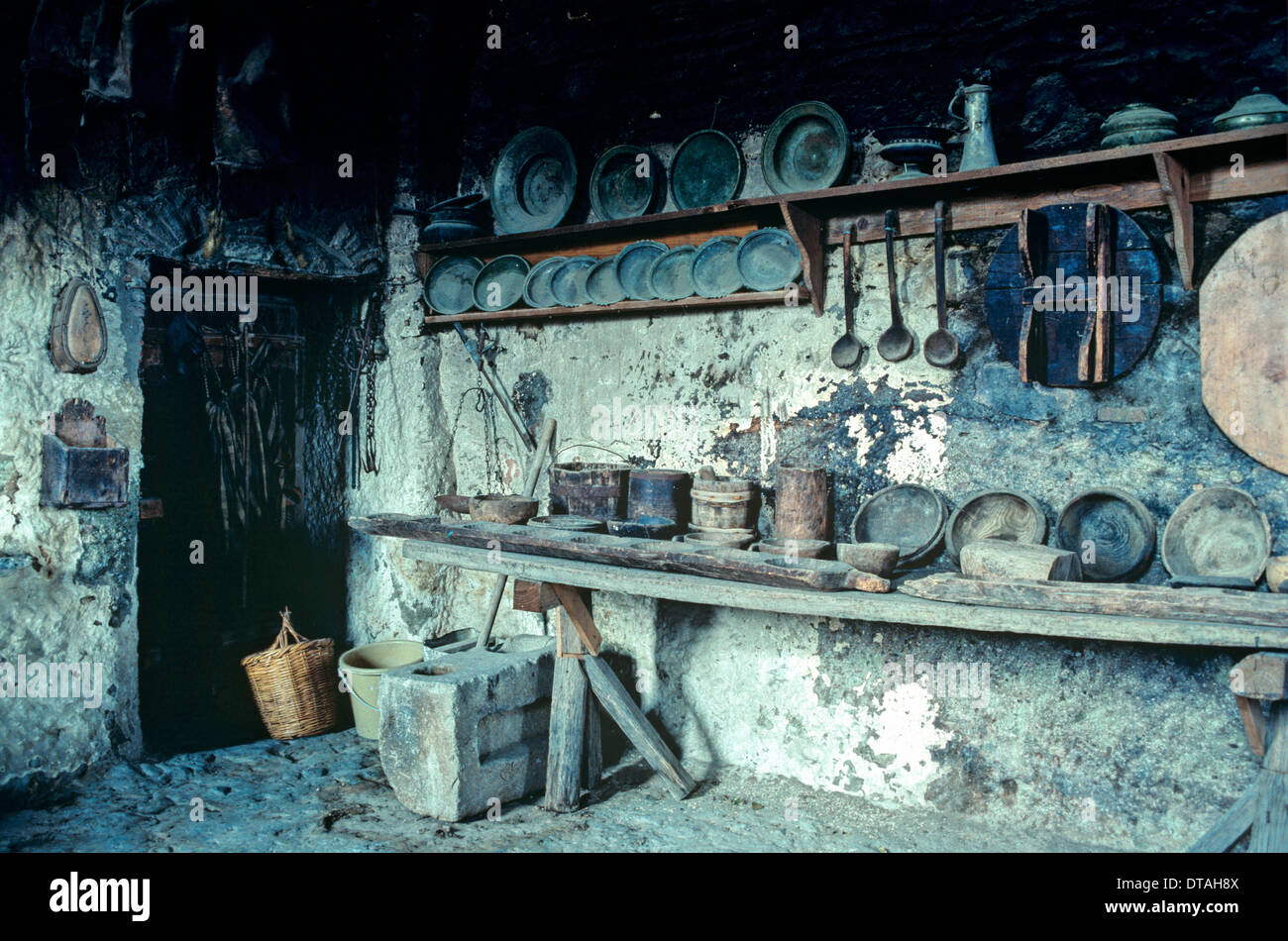 Old Kitchen or Vintage Kitchen at the Great Meteoron Monastery Meteora ...