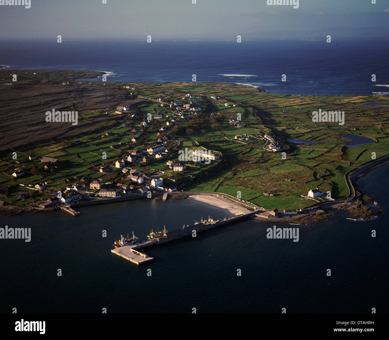 Vintage Image Circa 1970: Kilronan Harbour, Inishmore Island, The Aran ...