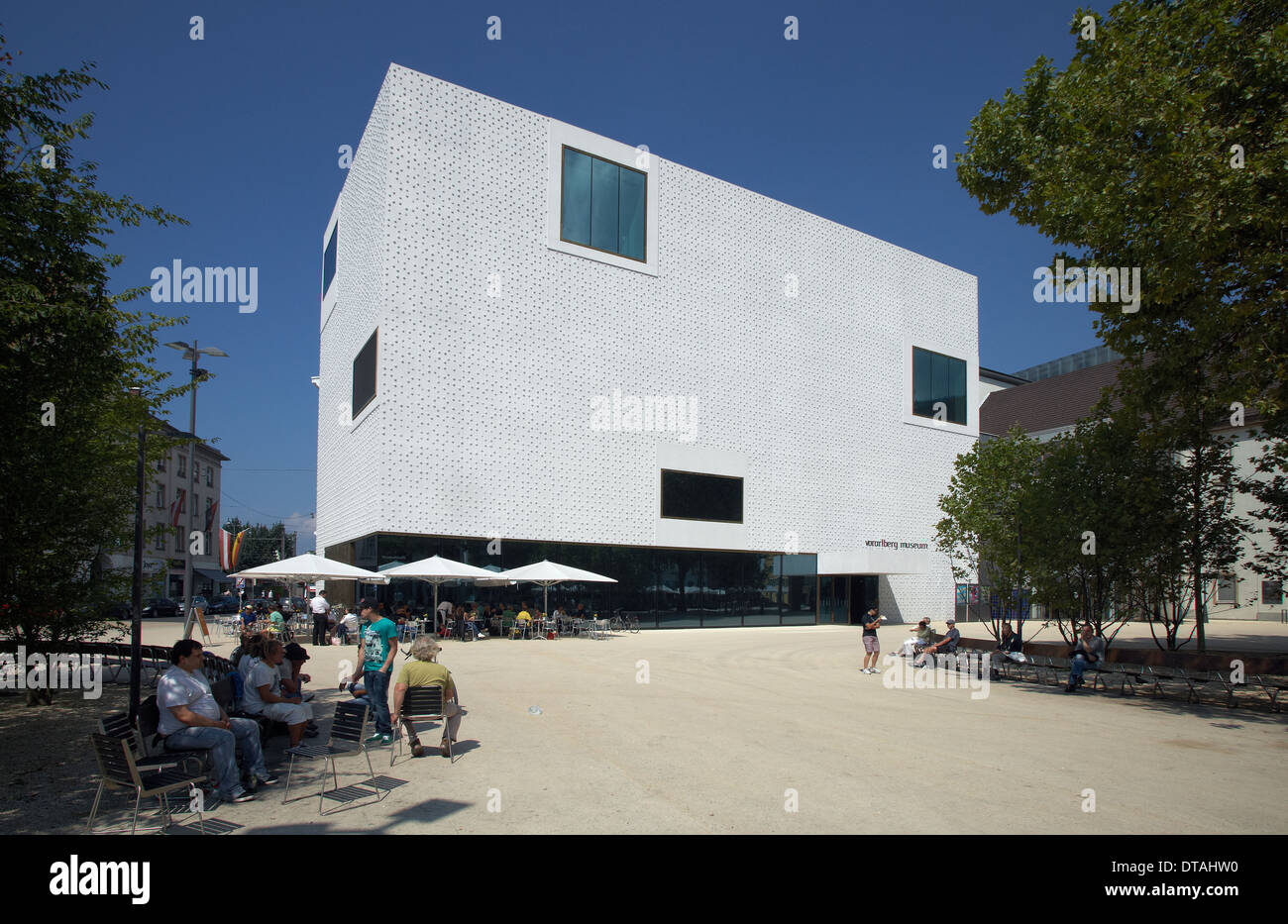 Bregenz, Austria, Vorarlberg building of the museum Stock Photo - Alamy