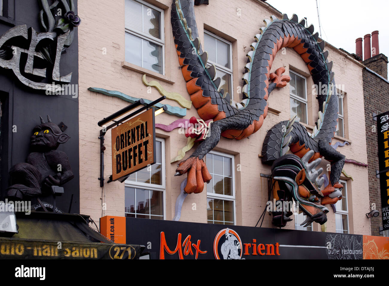 Camden market oriental buffet, High street, London Stock Photo - Alamy