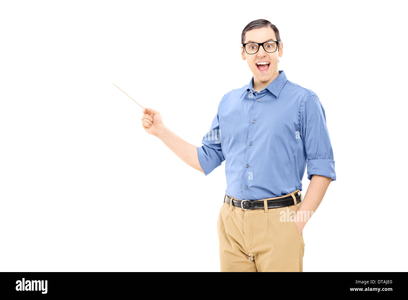 Man Pointing With Stick High Resolution Stock Photography and Images ...