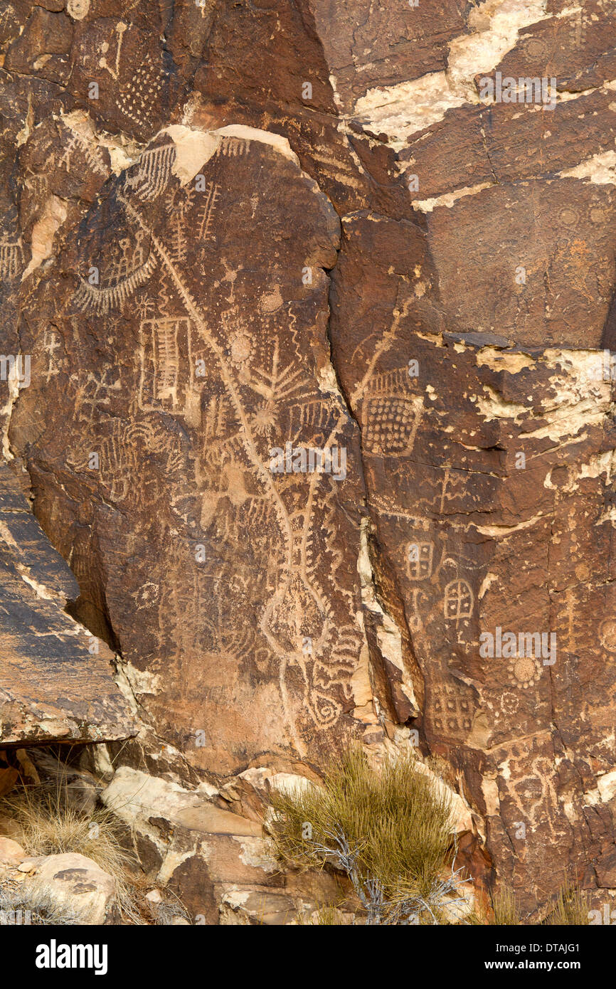Parowan Gap Petroglyphs Stock Photo - Alamy