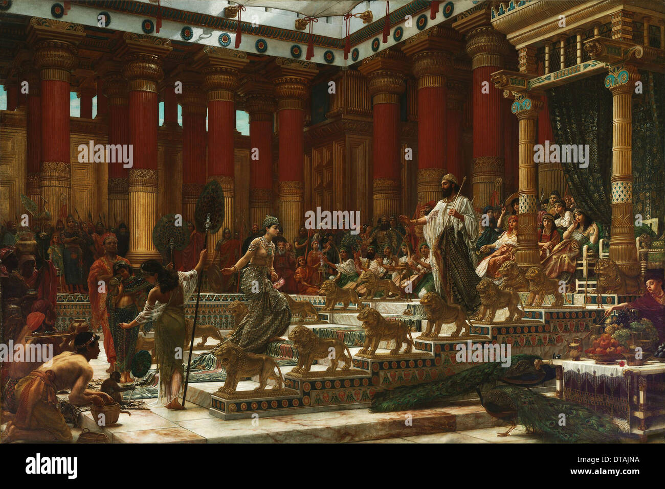The visit of the Queen of Sheba to King Solomon, 1890. Artist: Poynter ...