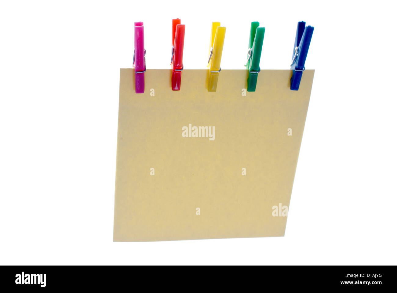 clips and notes isolated Stock Photo - Alamy