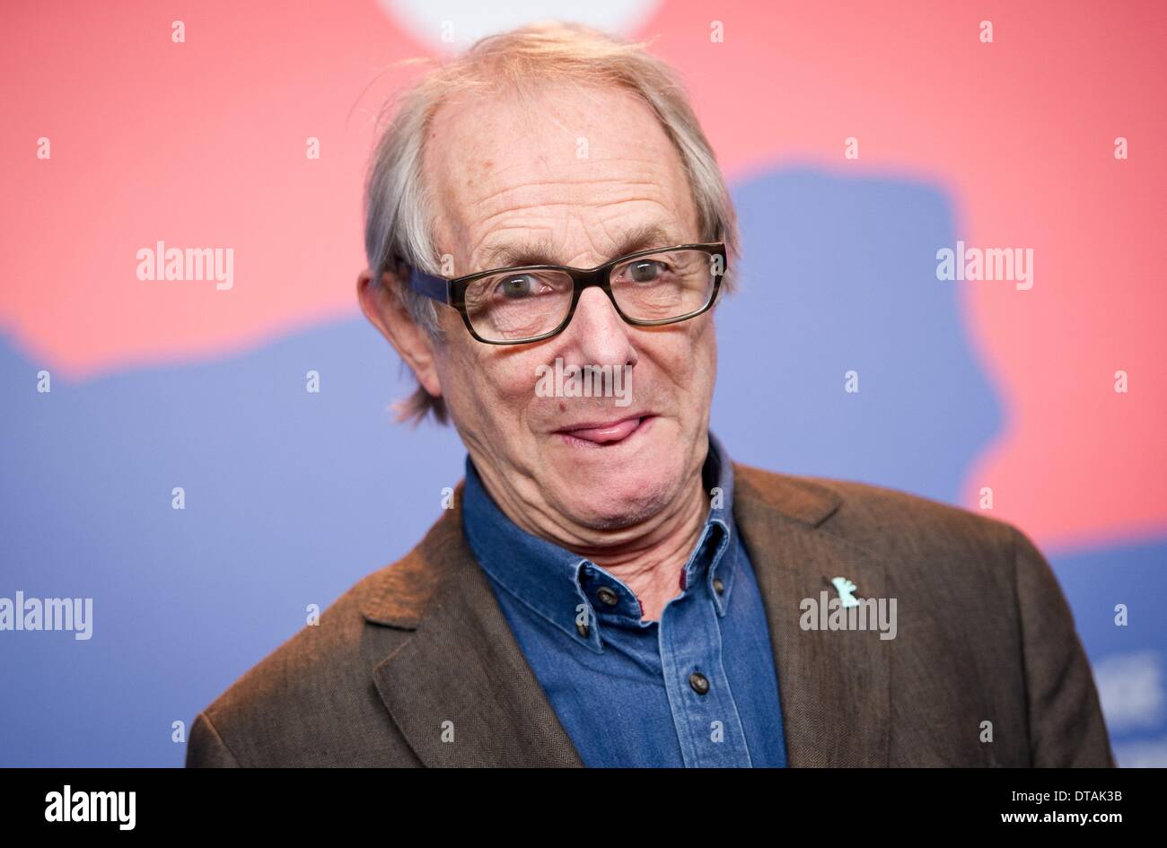 Berlin, Germany. 13th Feb, 2014. British director Ken Loach pose before ...